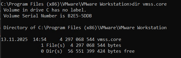 converting snapshot file to core dump – vram.blog